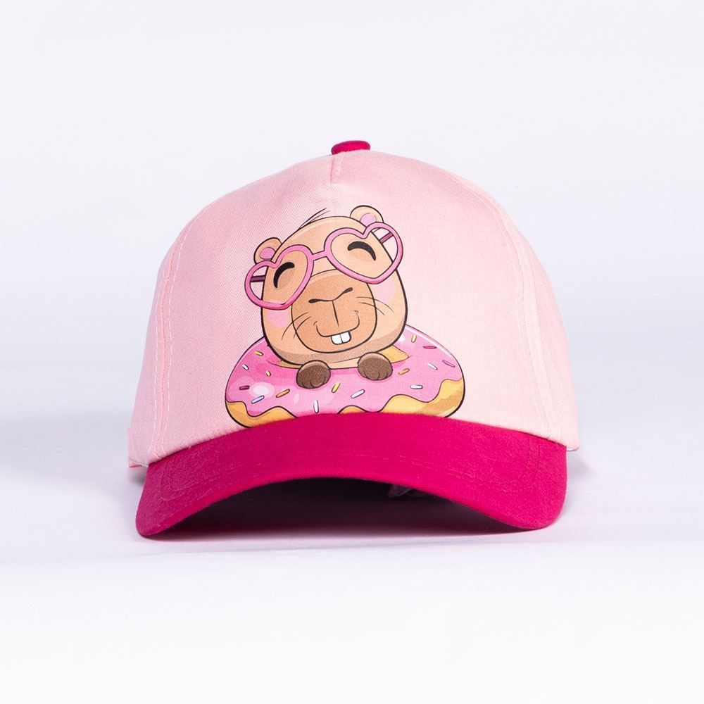 Boné Infantil Menina 4 a 10 Anos Capivara Marmelada - Pink