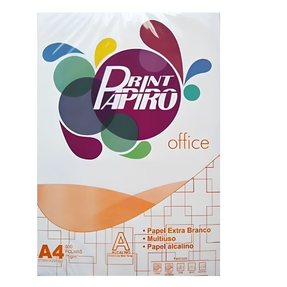 Papel Sulfite A4 Print Papiro 500 Folhas - Branco